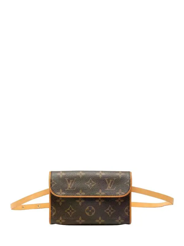 LOUIS VUITTON 2004 Monogram Pochette Florentine Belt Bag - Brown