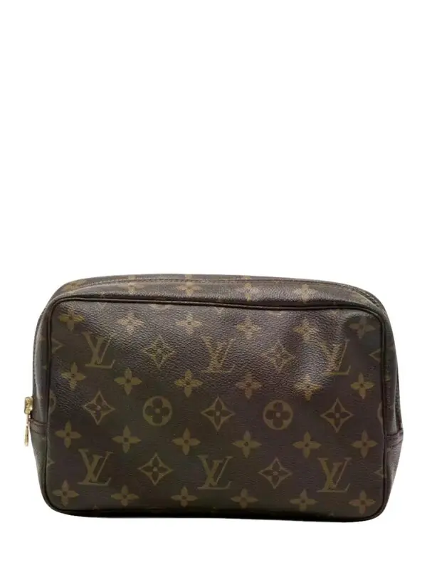 LOUIS VUITTON 1985 Monogram Trousse Toilette 23 - Brown