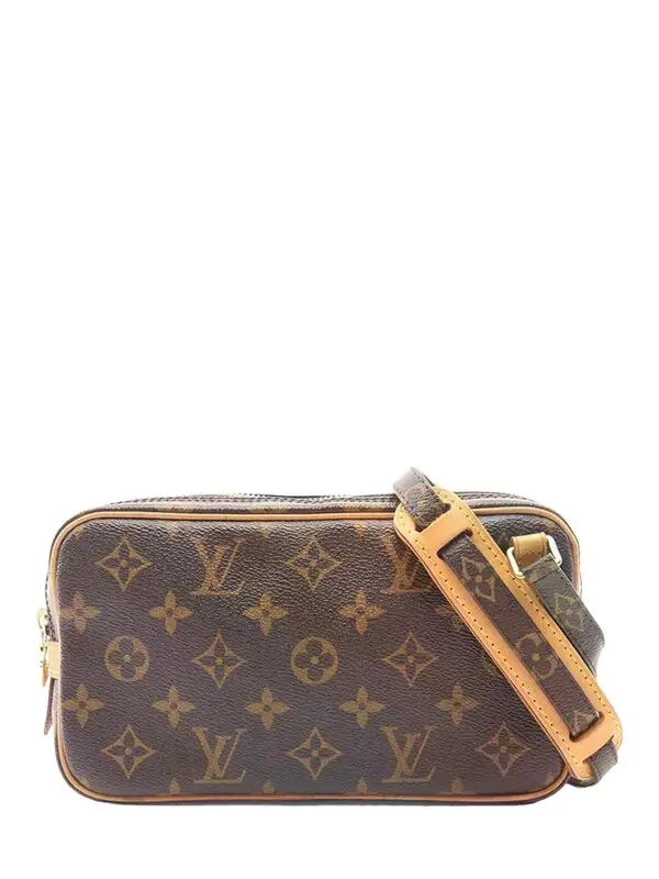 LOUIS VUITTON 2003 Monogram Pochette Marly Bandouliere - Brown