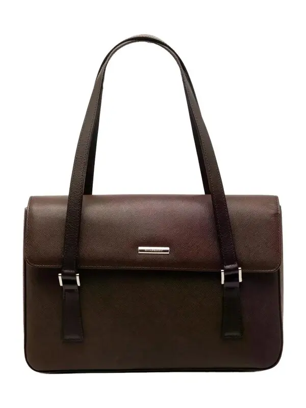 Burberry Leather Handbag - Brown