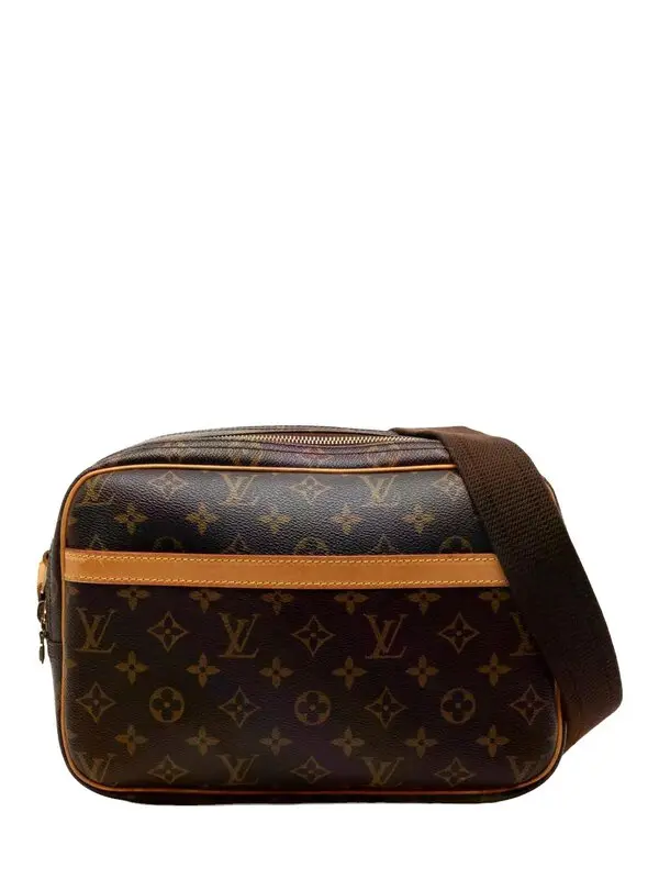 LOUIS VUITTON 2003 Monogram Reporter Pm Crossbody Bag - Brown
