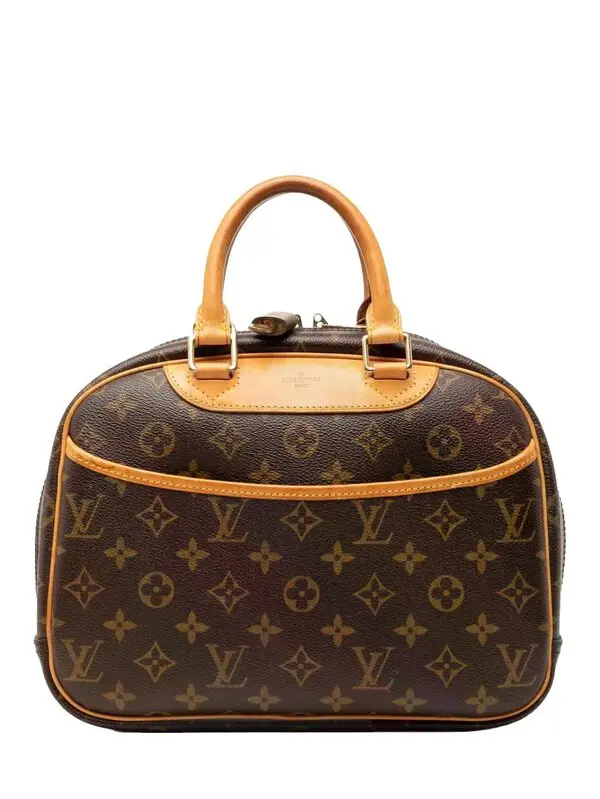LOUIS VUITTON 2004 Monogram Trouville Handbag - Brown