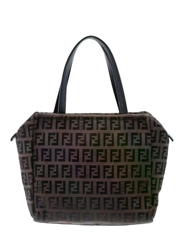 Fendi 2000-2010 Mini Zucchino Canvas Handbag - Brown