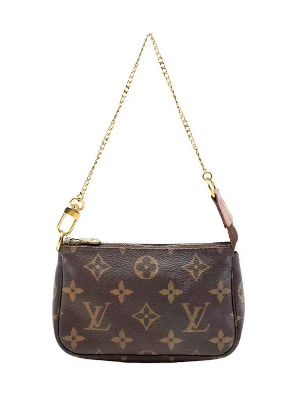 LOUIS VUITTON 2021 Monogram Mini Pochette Accessoires - Brown