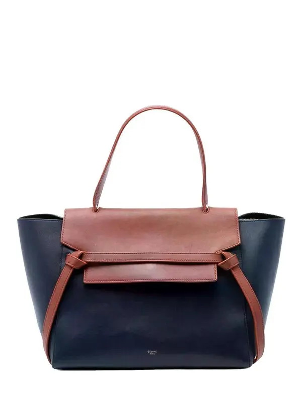 Celine 2014 Mini Bicolor Smooth Calfskin Belt Bag - Blue