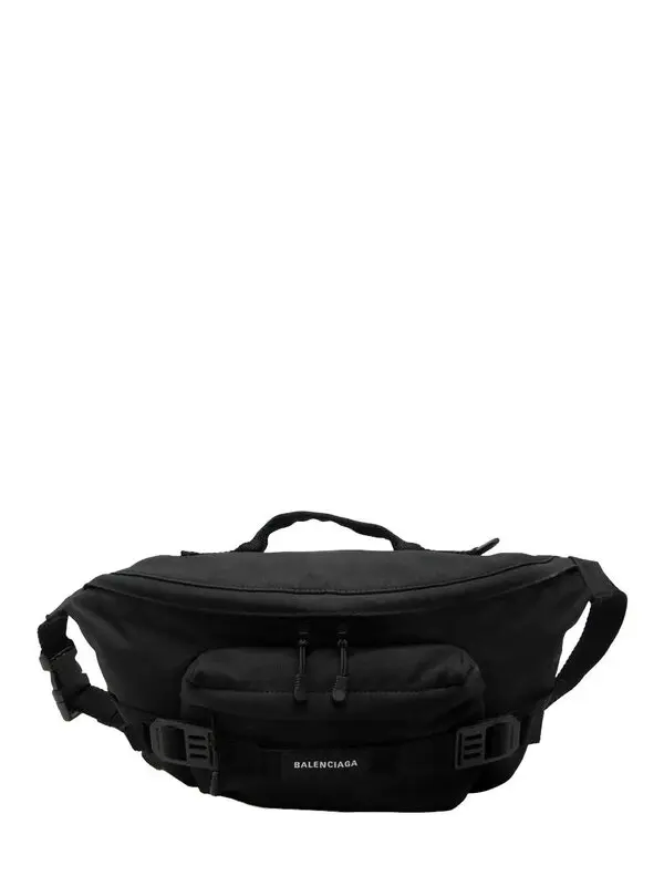 Balenciaga Large Nylon Army Belt Bag - Black
