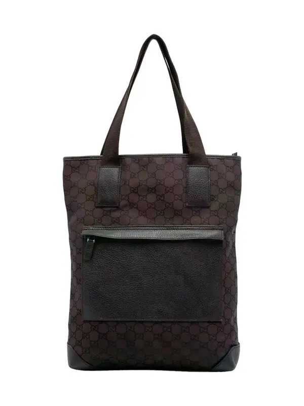 Gucci Gg Canvas Tote Bag - Brown