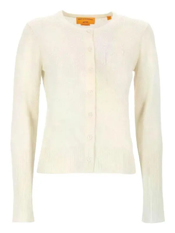 Guest In Residence Compass Jane Pointelle-knit Cashmere Cardigan - Neutrals