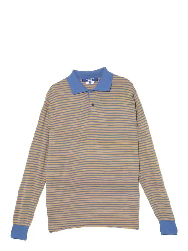 Junya Watanabe Striped Polo Shirt - Yellow