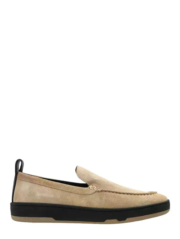 LANVIN Suede Slip-on Loafers - Neutrals