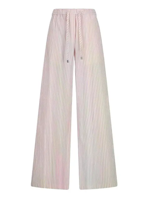 Attico Striped Drawstring Trousers - Pink