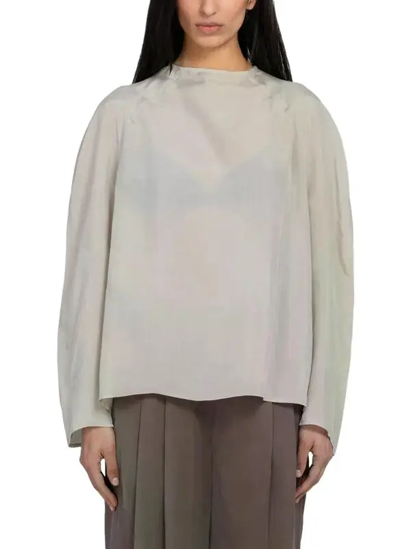 AMOMENTO Raglan-sleeve Top - Neutrals