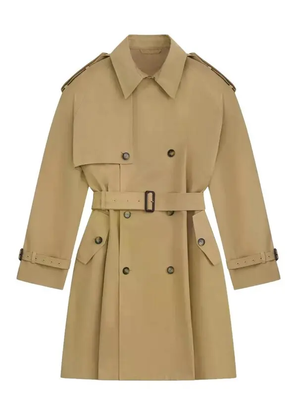 Gosha Rubchinskiy Double-breasted Belted Trench Coat - Neutrals