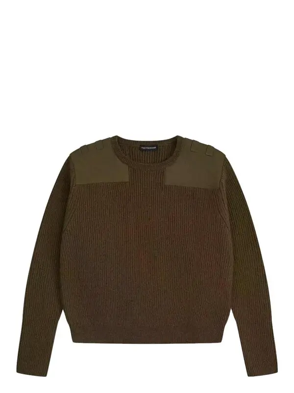 Gosha Rubchinskiy Panelled Ribbed-knit Sweater - Green