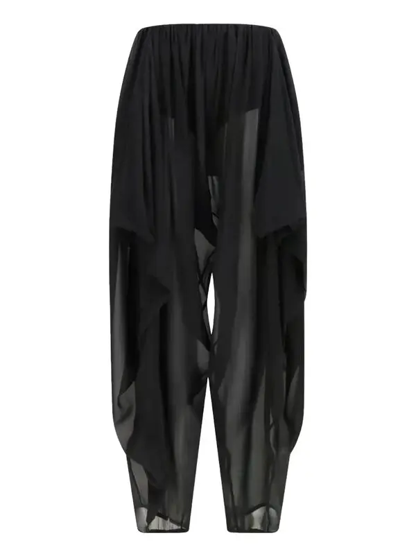 FRANCESCO MURANO Semi-sheer Trousers - Black