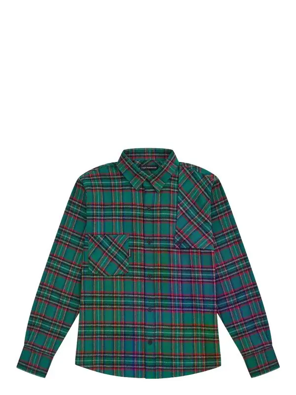 Gosha Rubchinskiy Checked Flannel Shirt - Green