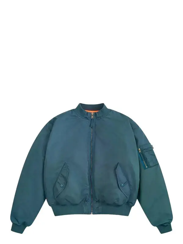 Gosha Rubchinskiy Padded Bomber Jacket With Sleeve Pocket - Blue