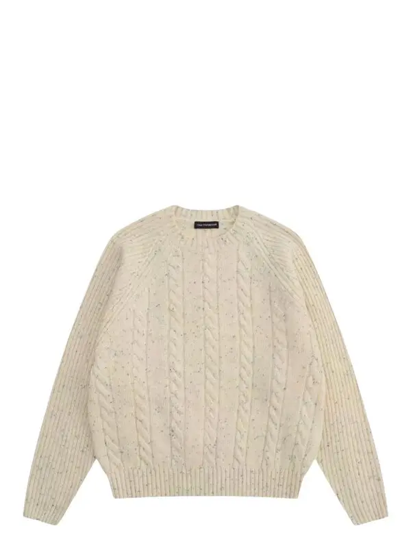 Gosha Rubchinskiy Cable-knit Flecked Sweater - Neutrals