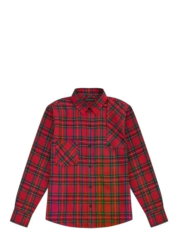Gosha Rubchinskiy Checked Flannel Shirt - Red