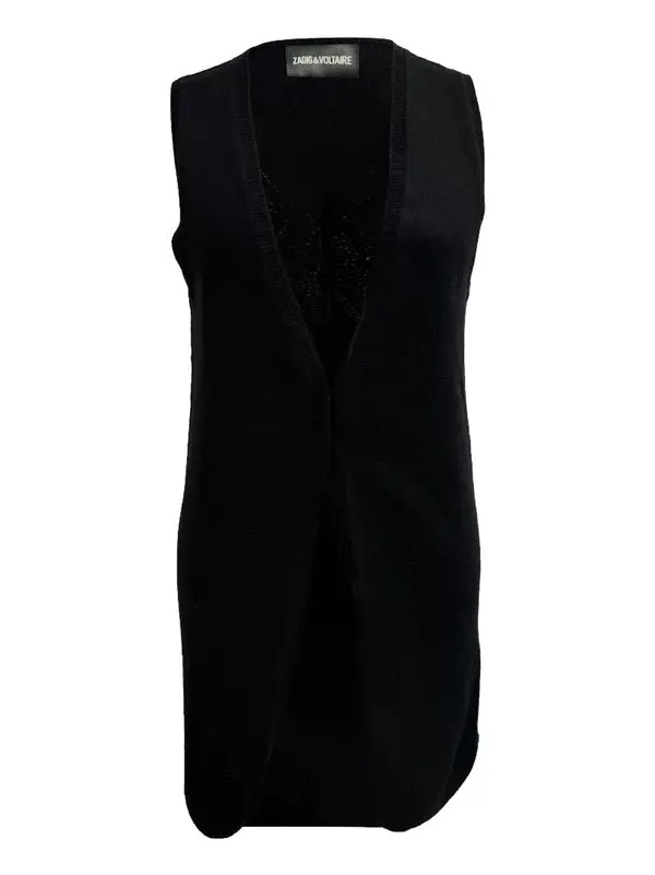 Zadig&Voltaire Open-front Butterfly-embellished Vest - Black