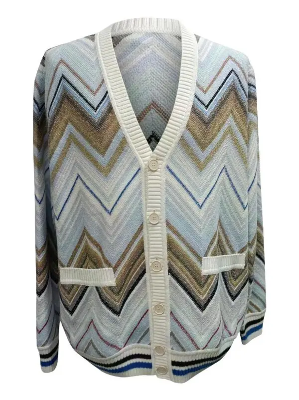 Missoni Zig-zag Print Cardigan - Blue
