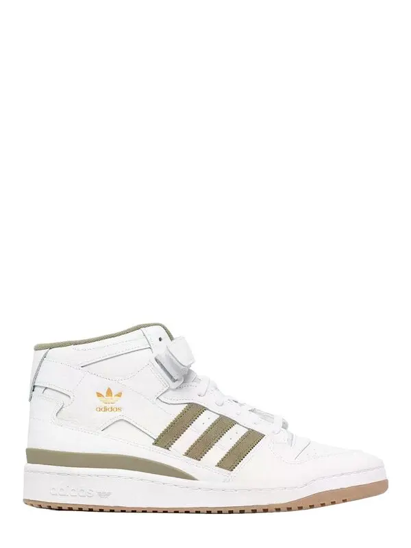 Adidas High-top Lace-up Sneakers - White