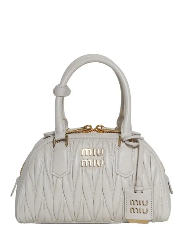 Miu Miu Arcadie Matelassé Bag - White
