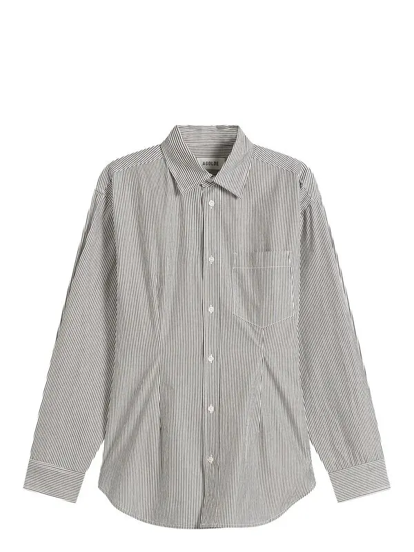 AGOLDE Cinch Shirt With Classic Collar And Striped Pattern - Windley Stripe