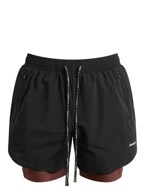 BANDIT Vento Training Short With Solite Liner - Black/cacao