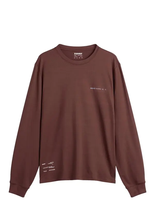 BANDIT Miromesh Ls Performance T-shirt - Cacao