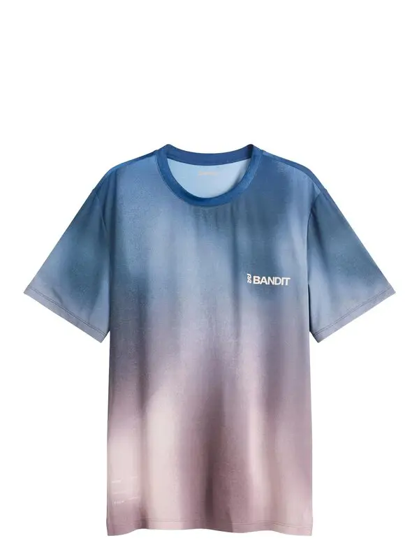 BANDIT Lightweight Drift Performance T-shirt - Tranuil Blue/wave Ombre