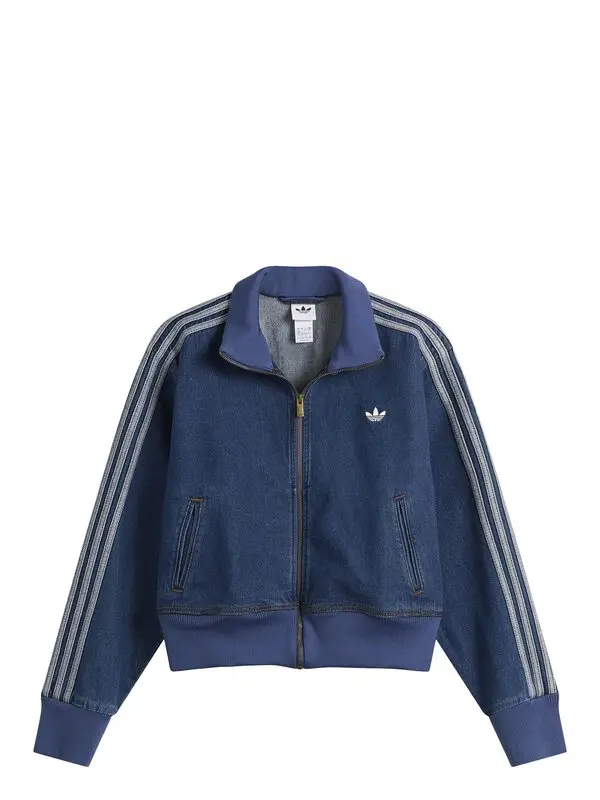 Adidas Firebird Track Top - Medium Vintage Denim