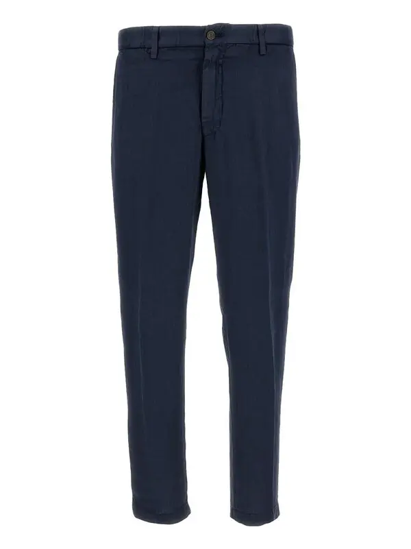 BRIGLIA 1949 Linen Trousers - Blue