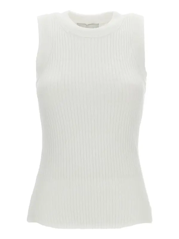 Sportmax Tione Ribbed Tank Top - White