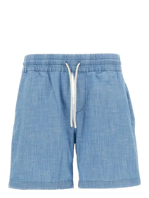 Portuguese Flannel Chambray Shorts - Sky Blue