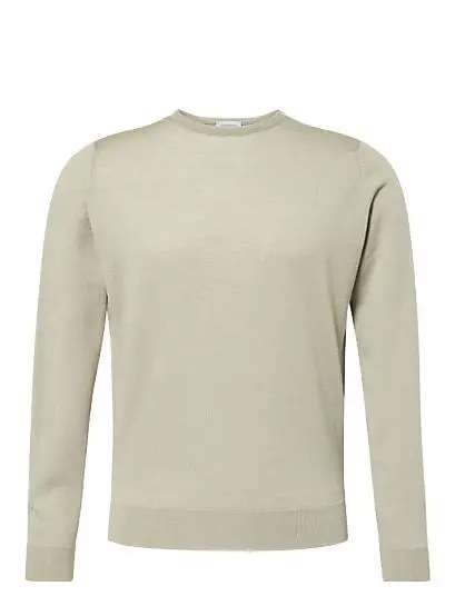 John Smedley Lundy Crewneck Merino Wool Jumper - Thistle Dew