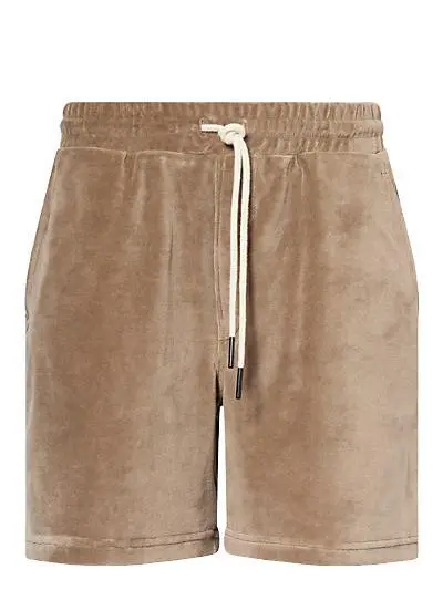 Oas Cotton-blend Velour Shorts - Morel