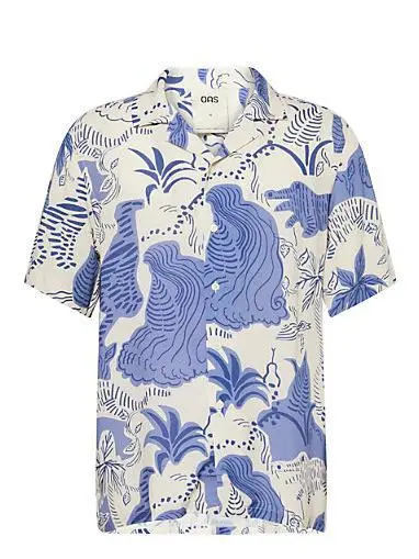 Oas Mystea Rocco Woven Shirt - Blue