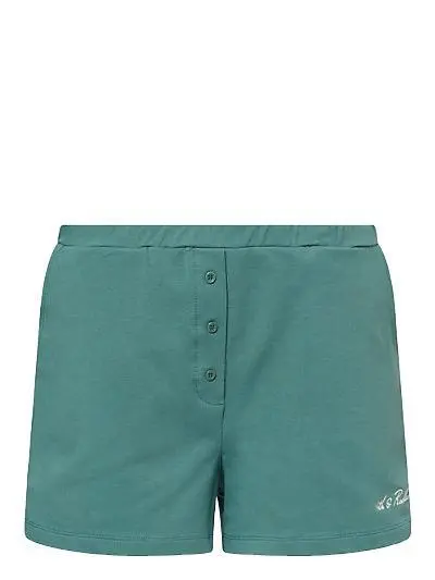 4TH & RECKLESS Cotton-jersey Logo-embroidered Shorts - Green