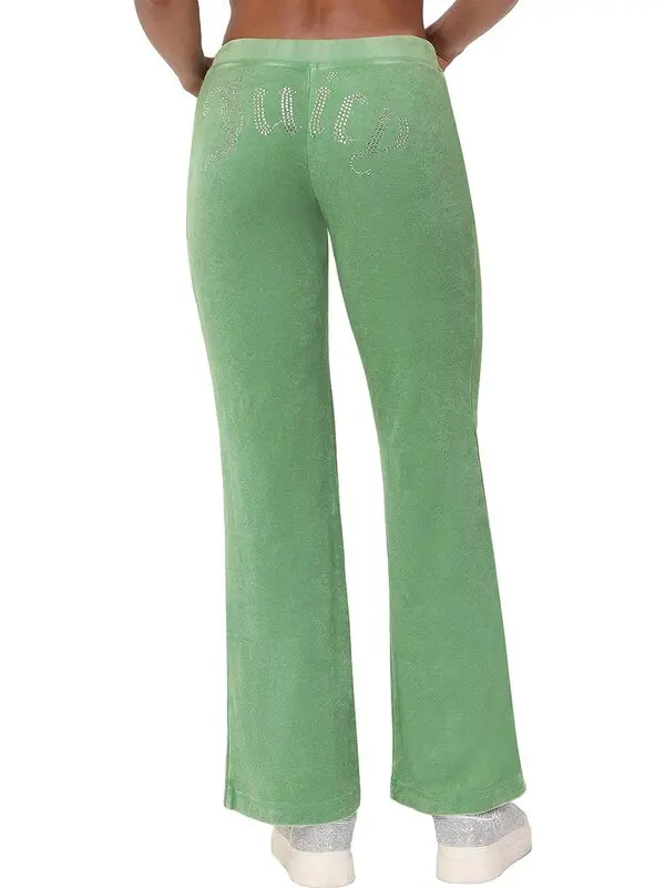 Juicy Couture Washed Terry Track Pants - Terry Kiwi
