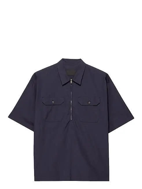 Prada Short-sleeve Cotton Shirt - Blue