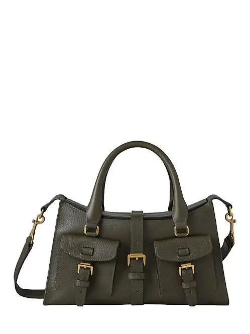 Mulberry Small Roxanne Leather Top-handle Bag - Juniper Green