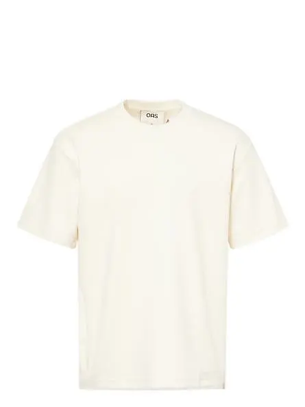 Oas Ovi Crewneck Cotton T-shirt - Ecru