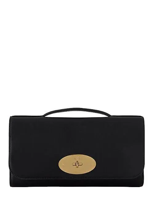 Mulberry Lily Leather Clutch - Black