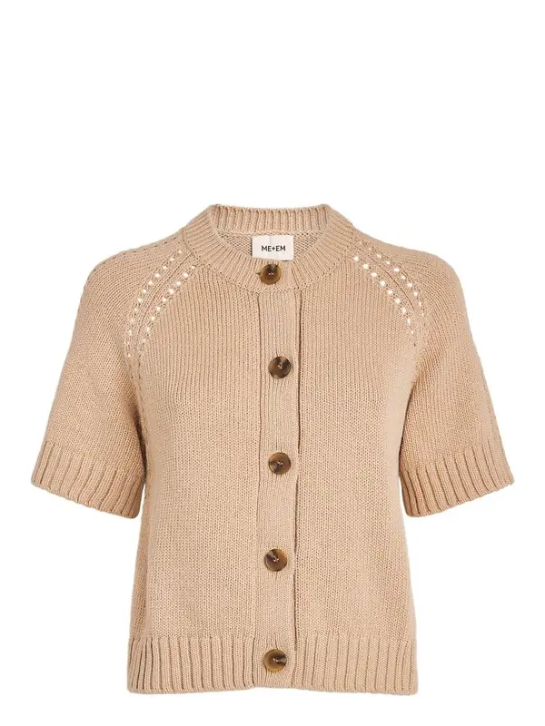 ME+EM Organic Cotton Knit Top - Grey