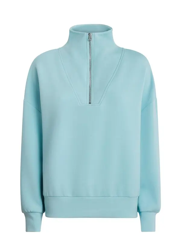 Varley Doublesoft Hawley Half-zip Sweatshirt - Blue