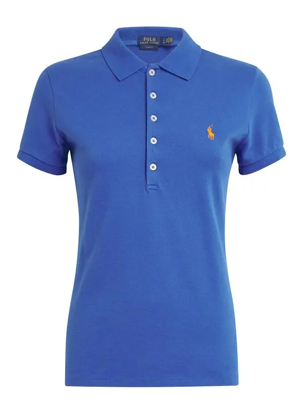 Polo Ralph Lauren Cotton Slim Polo Shirt - Blue