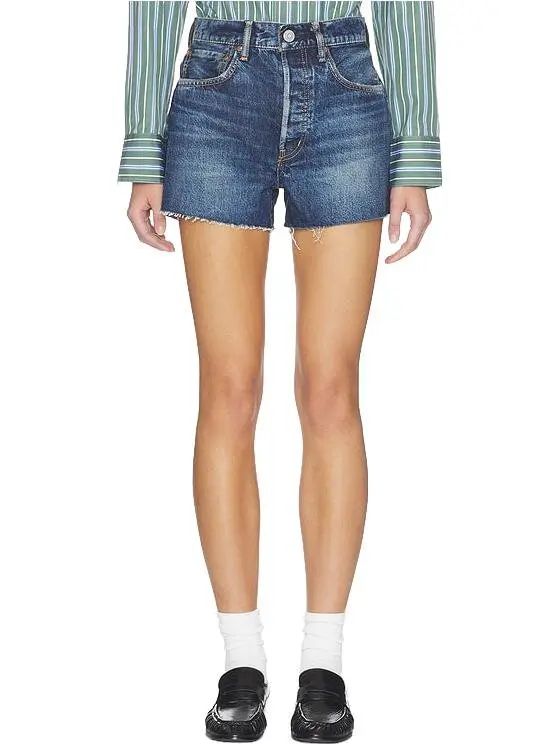 Moussy Vintage Savoy Shorts - Blue