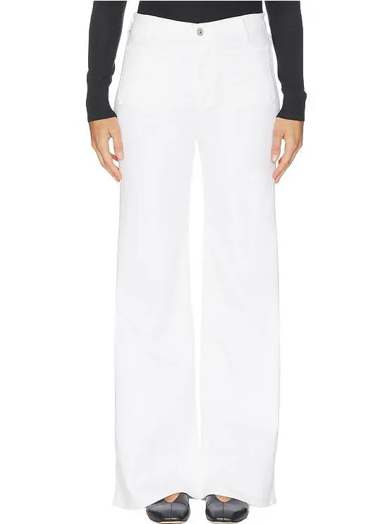 Citizens Of Humanity Kimberly Patch Pocket Flare Jeans - White