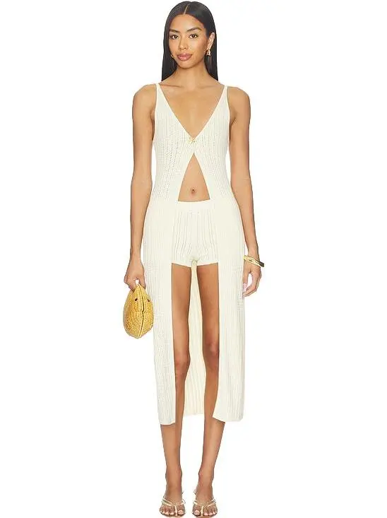 LOVERS AND FRIENDS Fionah Duster Tank Top - Ivory